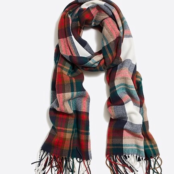 J. Crew | Accessories | Womens J Crew Classic Plaid Scarf | Poshmark